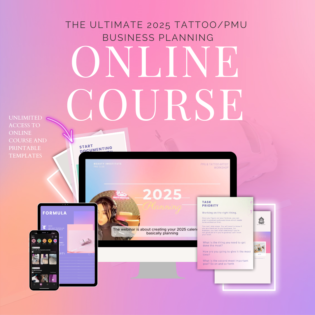 New Year PMU/TATTOO Planning Guide to growing your business.