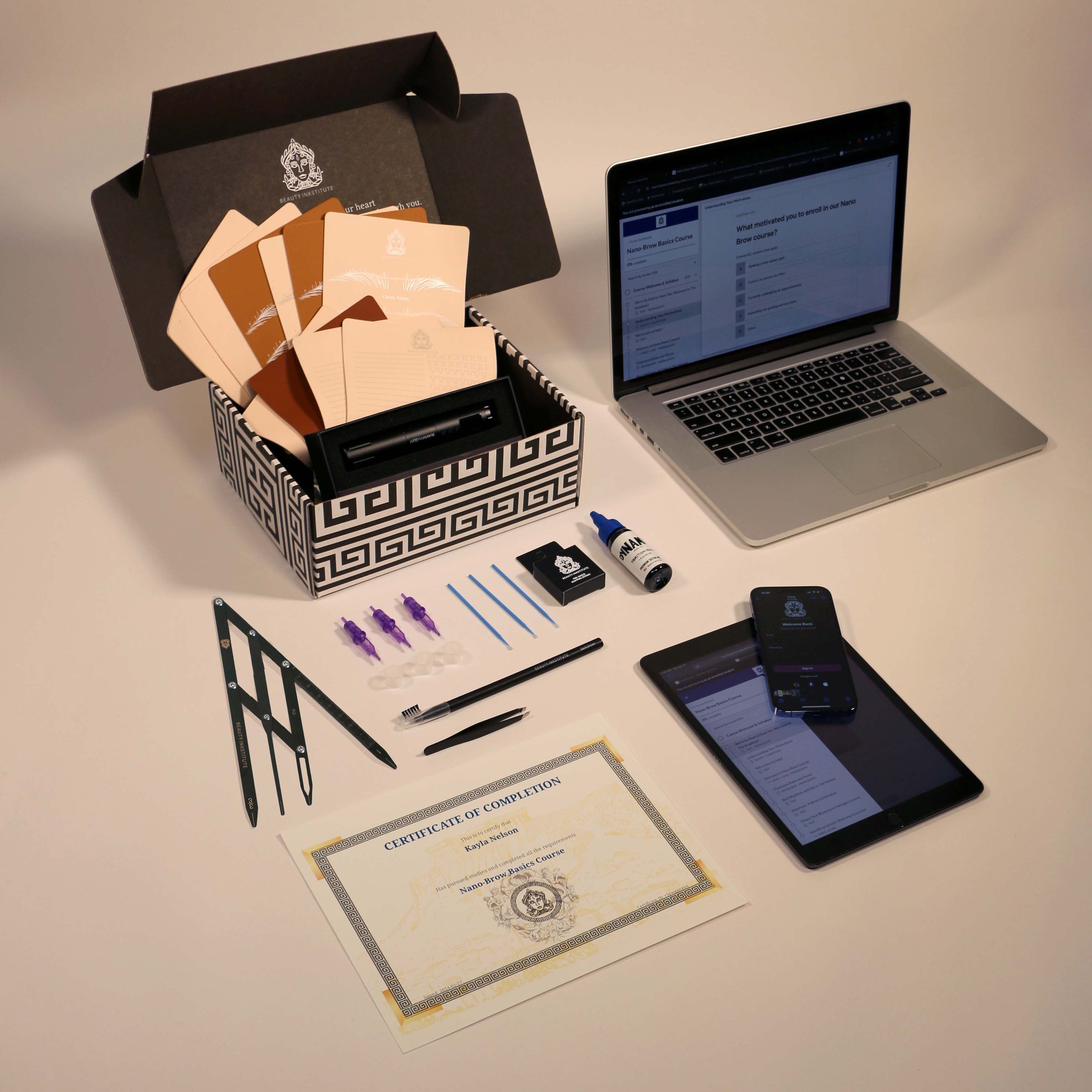 Beauty Inkstitute Nano Kit and Double Course Bundle